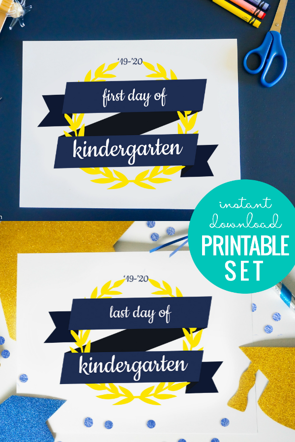 Academic Ribbon School Photo Sign Bundle | Remodelaholic Shop