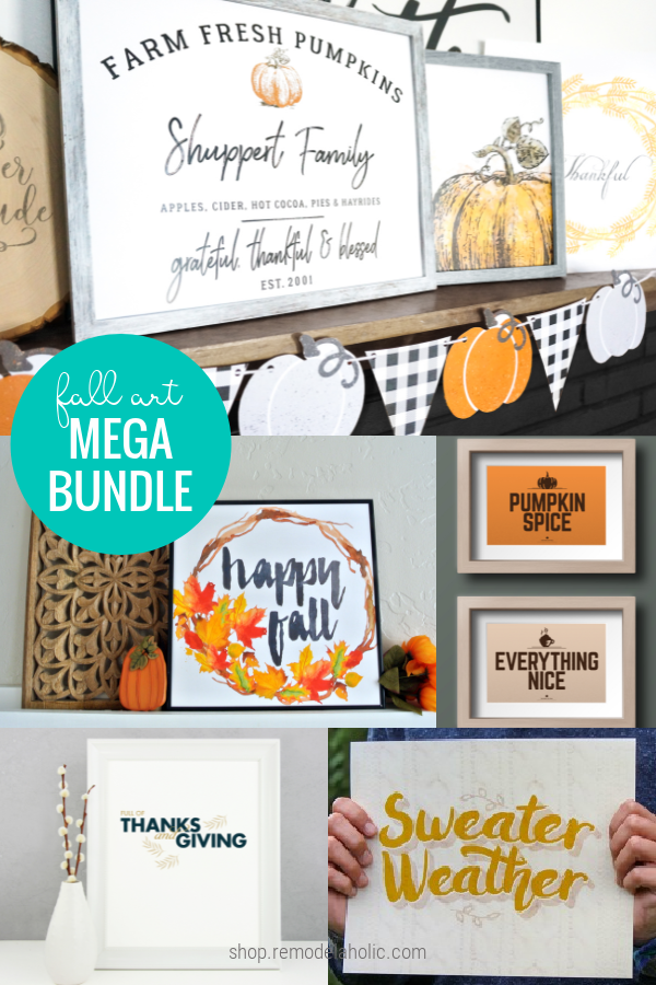 Fall Art Printable MEGA BUNDLE (save 40%!) – Remodelaholic