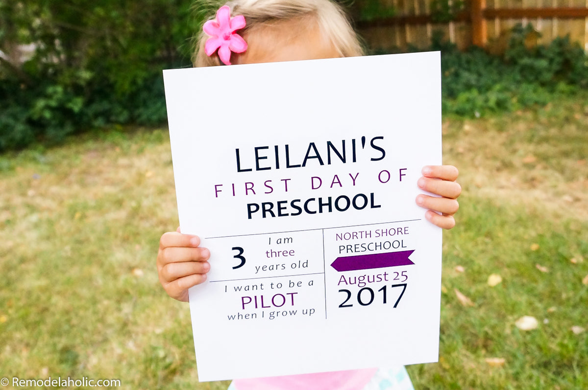 Editable Infographic First and Last Day of School Sign Bundle ...