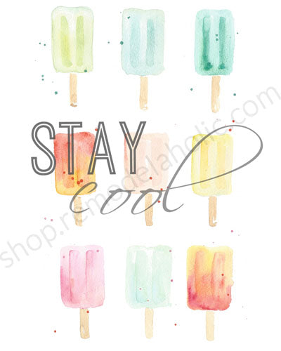 Summer Printable Art: Watercolor Popsicle Set – Remodelaholic