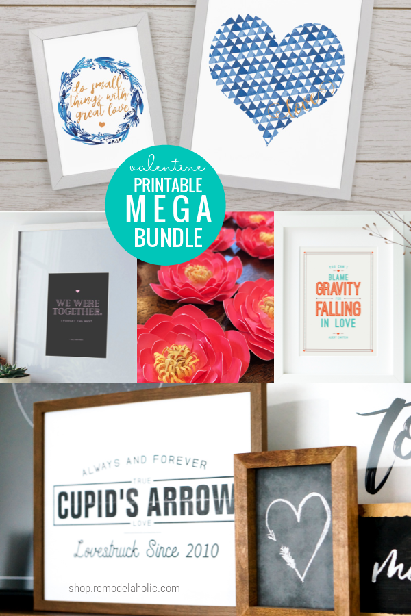 Valentine Art Printable MEGA BUNDLE - save 40%! – Remodelaholic