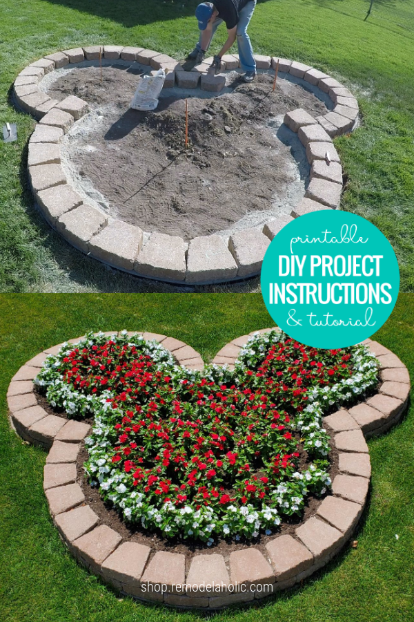 DIY Character Shaped Flower Bed Project Plans – Remodelaholic