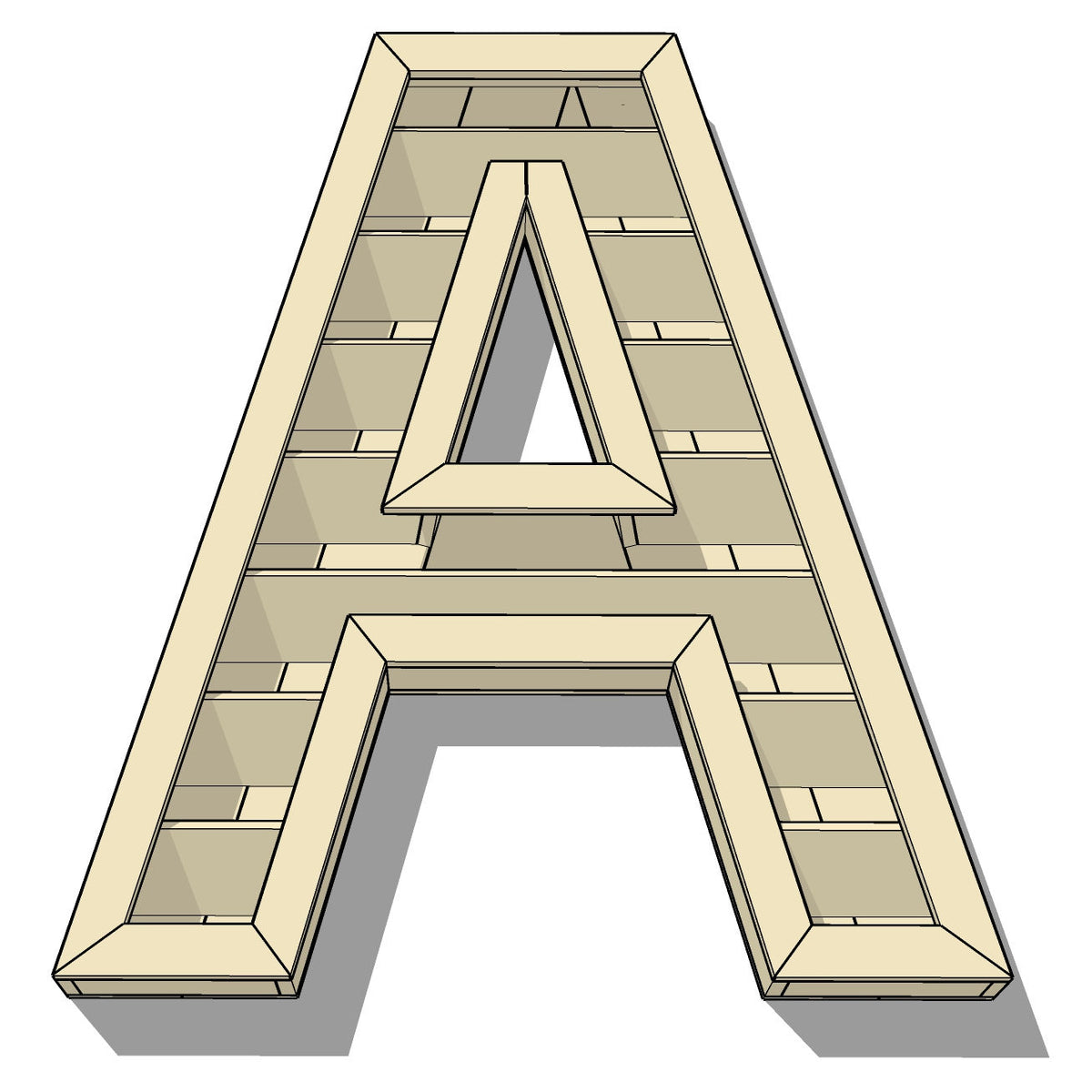 DIY Monogram Letter Planter Box Plans + Printable Instructions ...