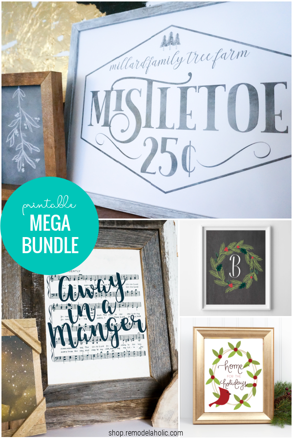 Christmas Art Printable MEGA BUNDLE – Remodelaholic
