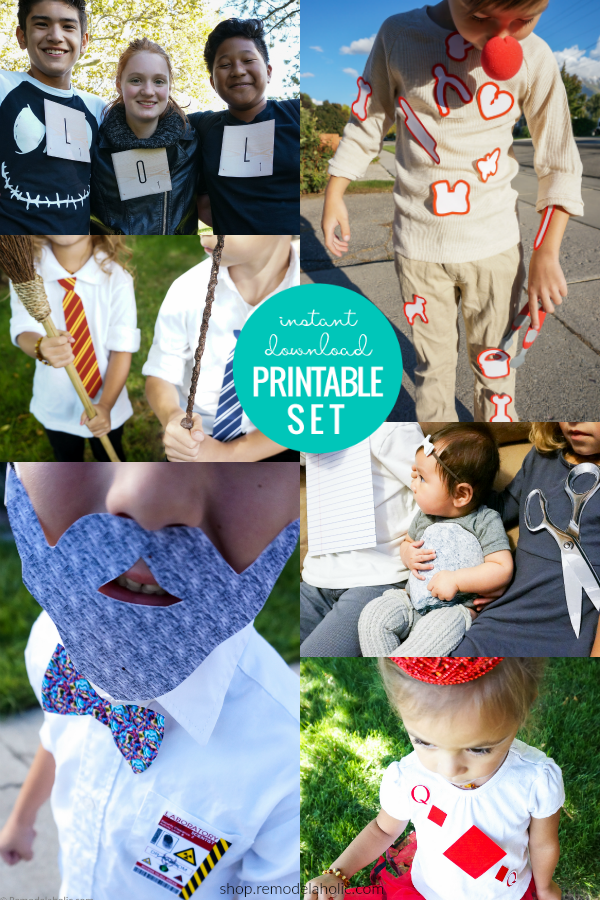 Easy DIY Halloween Costumes for Groups (Printable) – Remodelaholic