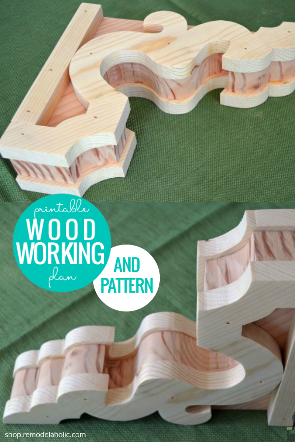 DIY Wood Corbel Woodworking Plan & Pattern – Remodelaholic