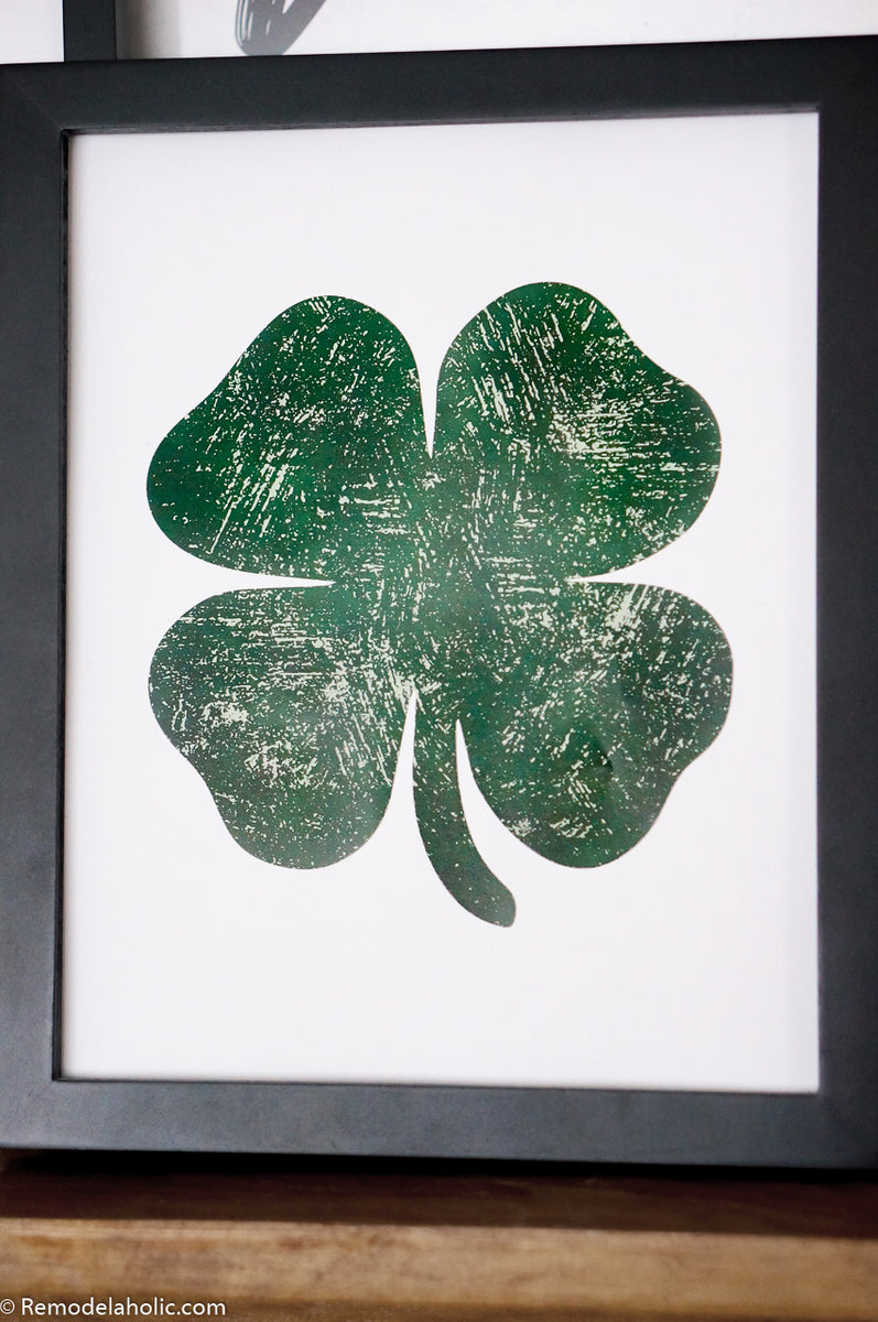 Printable Shamrock Art for St. Patrick's Day – Remodelaholic